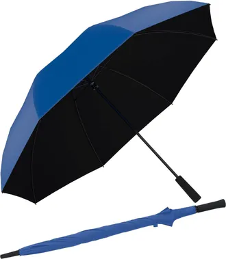 Doppler zero XXL Ultra Sun Golf Regenschirm mit UV-Schutz - ocean blue-black