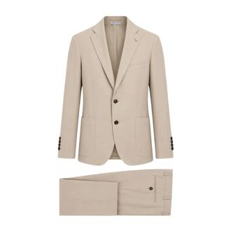 Manuel Ritz Homme, Costumes, Beige, Taille: M Isab3e Single Breasted Suit