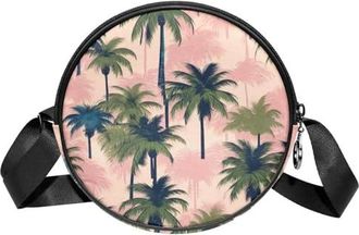 Generic Sac &agrave; bandouli&egrave;re Circle pour femme, petit sac &agrave; bandouli&egrave;re vert avec fermeture &eacute;clair, bretelles r&eacute;glables, sac &agrave; main rond d&eacute;contract&eacute; pour femmes 