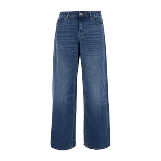 Tory Burch Jean Large Jambe Droite - Femme - Jeans - Bleu - Taille: W26