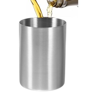 Cabilock Edelstahl Trinkbecher Vielseitiger Zahnb&uuml;rstenbecher Und Getr&auml;nkebecher F&uuml;r Zuhause Partys Und Reisen Langlebig Silber Edelstahl Einfach Zu Reinigen