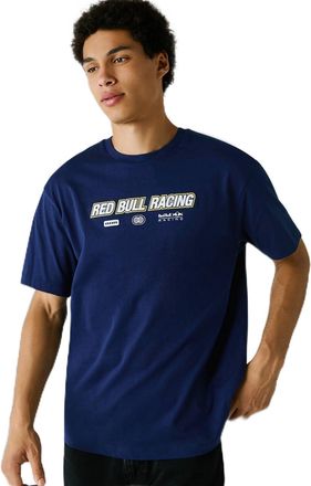 Pepe Jeans London Red Bull Racing X Pepe Jeans Herren Outline Graphic Tee T-Shirt, Blau (Eton Blue), XL