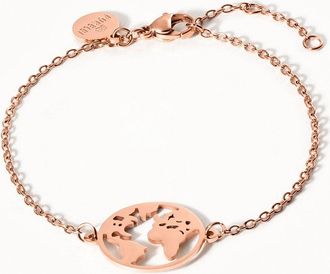 Purelei World Map Armband, verstellbare Länge