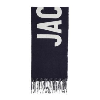 Jacquemus Blauer Wollschal Mit Fransen - - Accessories - Herren - Blau - ONE SIZE