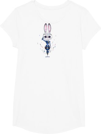 Disney Zootropolis Officer Judy Hopps Geometric Salute T-Shirt