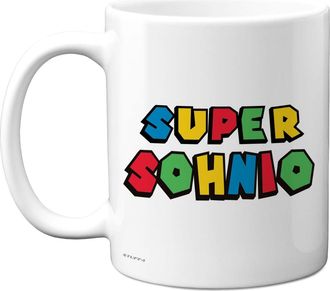 Stuff4 Super Sohnio Tasse Sohn Geschenk - Lustige Geburtstagsgeschenke f&uuml;r Sohn, Weihnachten Geschenkidee - 11oz Kaffeetasse Keramik, Mikrowellen Sp&uuml;lmaschin