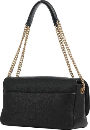 Pinko Leather Shoulder Bag - Black