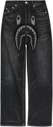 A Bathing Ape A Bathing Ape, Homme, Jeans, Noir, Taille: M Jeans avec Appliqu&eacute;