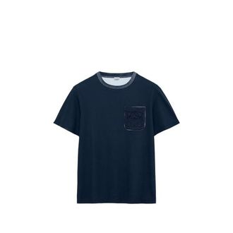 Loewe T-shirt &agrave; logo brod&eacute; en coton m&eacute;lang&eacute;