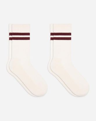 Arket Sportliche Baumwollsocken -Wei&szlig;