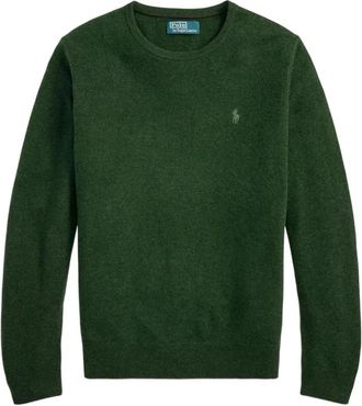 Ralph Lauren Pull Col Rond en Laine - Homme - Pulls - Vert - Taille: M