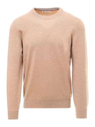 Brunello Cucinelli Pull Col Rond - Beige