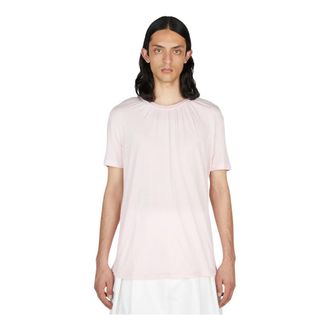 AARON ESH Homme, Tops, Rose, Taille: L Gathered Neck T-Shirt