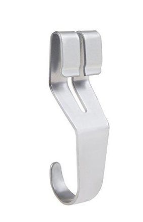 Phoenix 124222SI Metallhaken 3-er Set Metall 2.1 x 2.3 x 8 cm, Silber