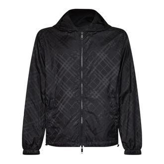 Burberry Veste &agrave; capuche r&eacute;versible Newport Check - Homme - Vestes - Noir - Taille: L