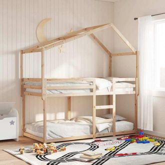 vidaXL Toit de lit pour enfants 203x80,5x142 cm bois de pin massif Vidaxl