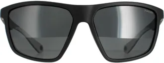 Polaroid Wrap Herren Schwarz Grau Grau Polarisiert PLD 7040/S