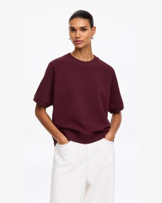Arket Sweatshirt Aus French Terry -Rot