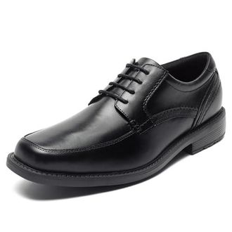 Rockport Mens Style Leader 2 Apron Toe Black Waxed Calf 12 W (EE)