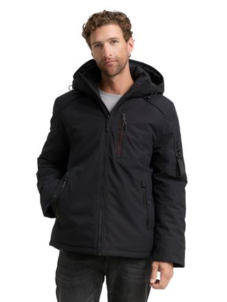 Tom Tailor Tom Tailor Herren Winterjacke mit Abnehmbarer Kapuze