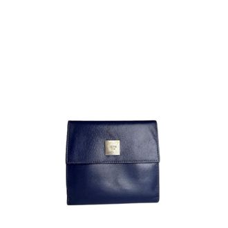 Celine Portefeuille Vintage Pre-owned - Femme - Pre-owned - Bleu - Taille: ONE Size