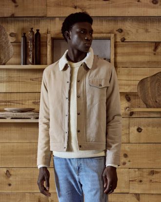 Faguo Blouson coton beige