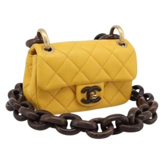 Chanel Pre-owned Vintage Mini Shoulder Bag - - Pre-owned - Damen - Gelb - ONE SIZE
