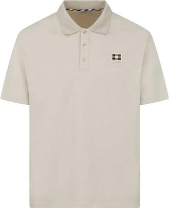 Aquascutum Homme, Tops, Beige, Taille: 2XL Polo Chemises