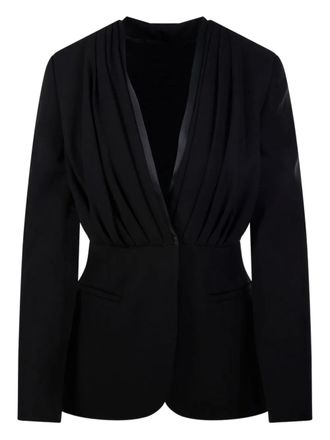 Max Mara Drapiertes Sakko - Schwarz