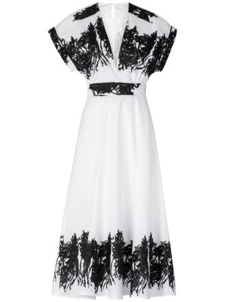 Silvia Tcherassi robe mi-longue Laila - Blanc