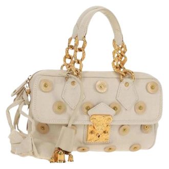 Louis Vuitton Pre-owned Canvas Handbag - - Pre-owned - Damen - Wei&szlig; - ONE SIZE