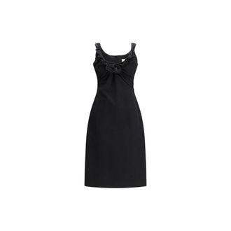 Magda Butrym Robe &agrave; fleurs appliqu&eacute;es - Femme - Robes - Noir - Taille: 34 FR