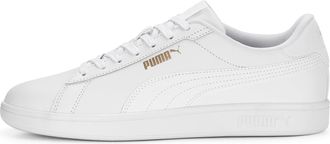 Puma Puma Smash 3.0 L Unisex Sneaker, Puma White Puma White Puma Gold, 42 EU