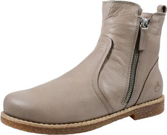 Andrea Conti Damen Stiefelette Boot Zierrei&szlig;verschluss Leder 0344814, Gr&ouml;&szlig;e:38 EU, Farbe:Grau