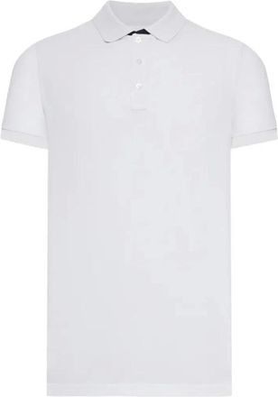 Fay Homme, Tops, Blanc, Taille: XL DB Collar Piquet Polo