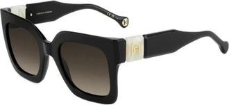 Carolina Herrera Femme, Accessoires, Noir, Taille: 52 MM 0369/S Lunettes de soleil