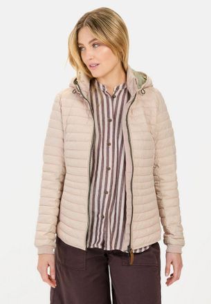 Camel Active Steppjacke aus recyceltem Polyamid Langarm Markenlogo
