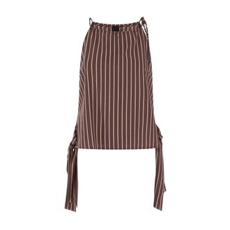 Pinko Pinko, Femme, Tops, Brun, Taille: 40 FR D&eacute;bardeur