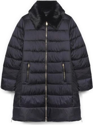 Fiorella Rubino Femme, Manteaux, Noir, Taille: 56 FR Doudoune bimati&egrave;re avec garnissage en Sorona Aura