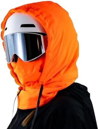 Generic Cagoule dhiver | 100 g Coupe-Vent doubl&eacute; imperm&eacute;able | Couvre-Chef Respirant et Chaud avec Cordon de Serrage r&eacute;glable en Polyester TPU Protection Cont