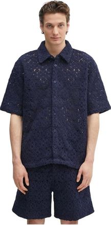 Daily Paper Clothing Herren, Shirts, Blau, LGr&ouml;&szlig;e
