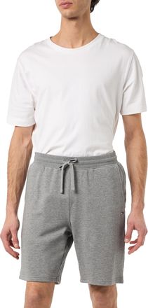 Tommy Hilfiger Herren Sweatshorts Essential Terry aus Baumwolle, Grau (Medium Grey Heather), 3XL