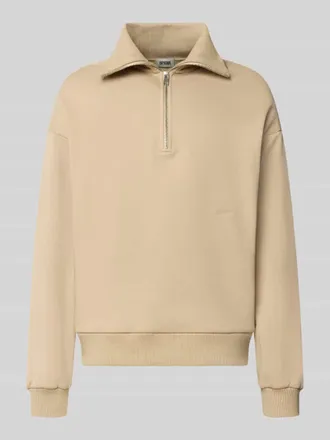 Drykorn Regular Fit Sweatshirt aus Baumwoll-Mix mit Troyer-Kragen