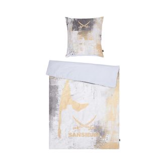 Sansibar Bettwäsche-Set Island 135x200 2 teilig Bettbezug - Bettwäsche-Sets 135 x 200 cm mit Kissenbezug 80x80 cm, angenehm weich und anschmiegsam mit Reißvers