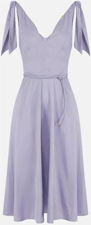 Elisabetta Franchi Femme, Robes, Violet, Taille: 40 FR Robe en voile