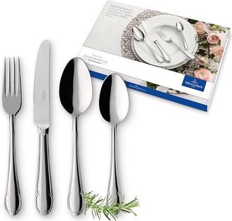 Villeroy & Boch Mademoiselle Couverts de table pour 6 personnes, 24 pièces, Acier inoxydable