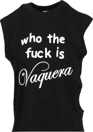Vaquera Tr&auml;gershirt mit Cut-Out - Schwarz