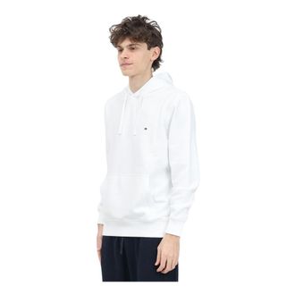 Tommy Hilfiger Homme, Sweatshirts et sweats &agrave; capuche, Blanc, Taille: M Sweat &agrave; capuche
