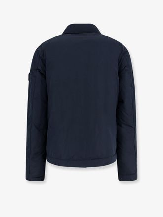 Stone Island Mens Padded Jacket Micro Reps Nylon Blue Polyester