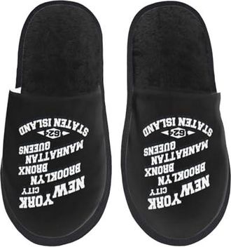 Generic L&eacute;g&egrave;re Pantoufles &agrave; Hiver New York Chausson Maison Chaud Chaussons Homme pour Maison Hiver Int&eacute;rieur L